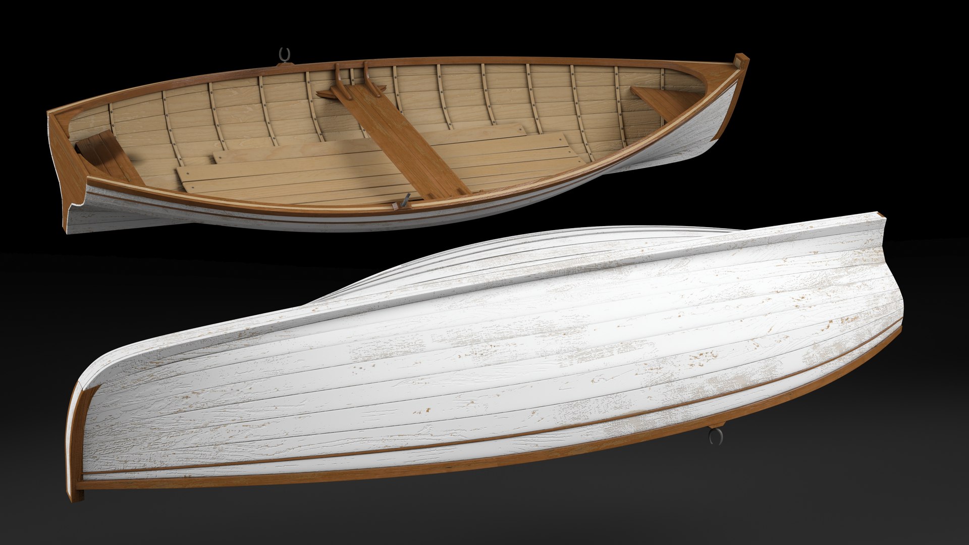 Whitehall Rowboat 3D Model - TurboSquid 2160871