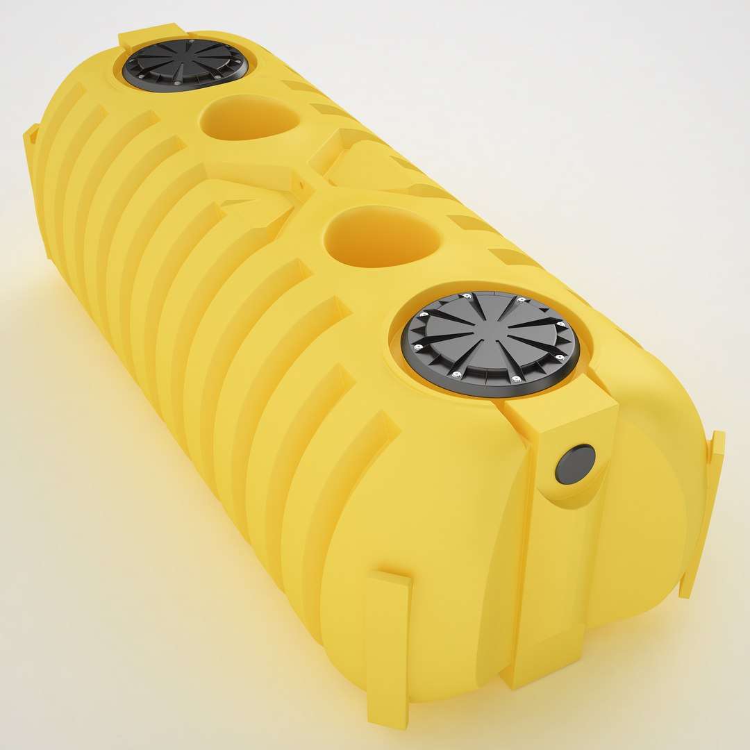 3D Low Profile Plastic Septic Tank 02 - TurboSquid 2058653