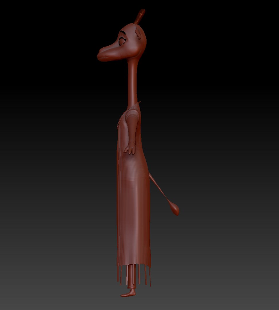 3D Cartoon Giraffe - Base Mesh - TurboSquid 2182623