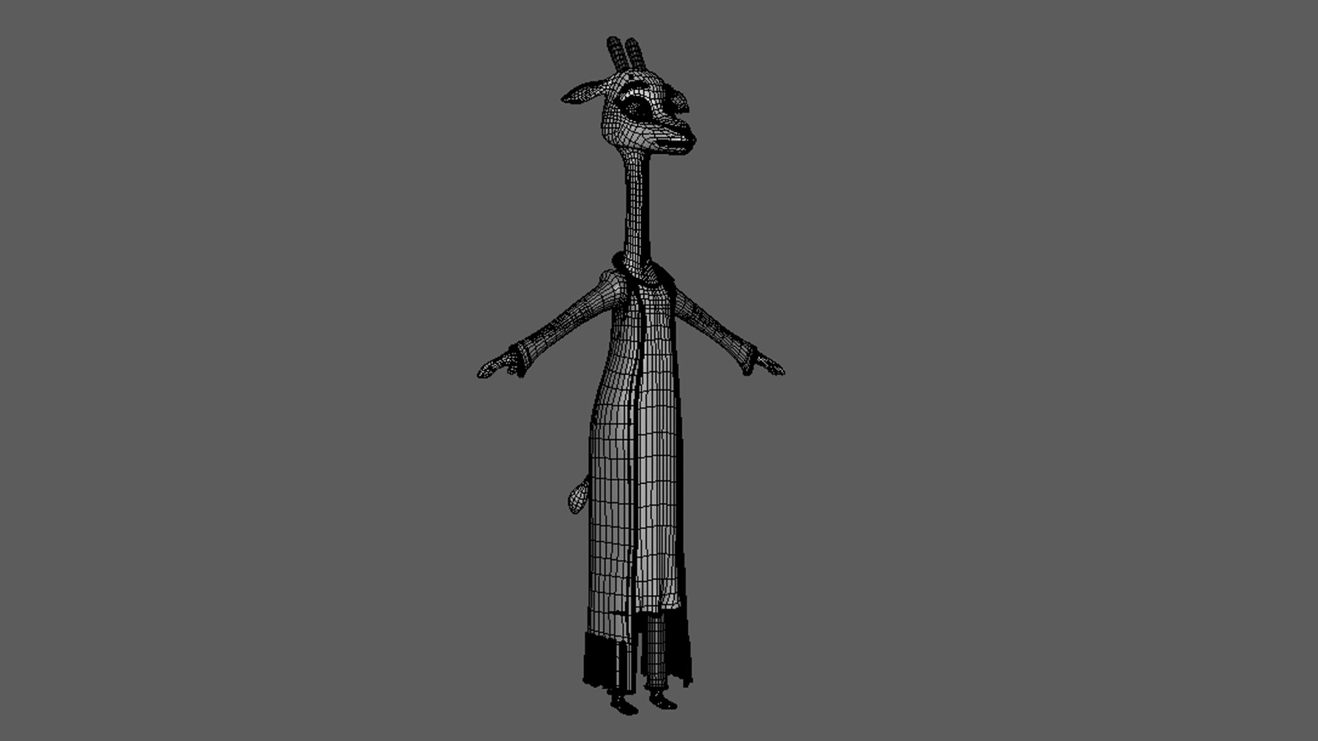 3D Cartoon Giraffe - Base Mesh - TurboSquid 2182623