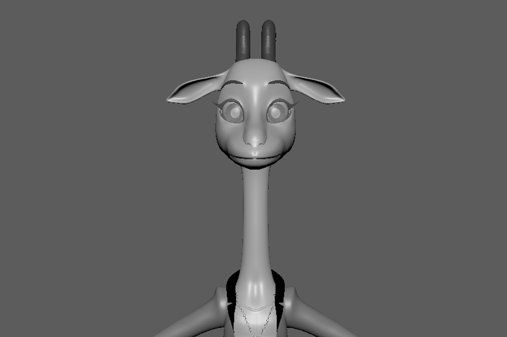 3D Cartoon Giraffe - Base Mesh - TurboSquid 2182623
