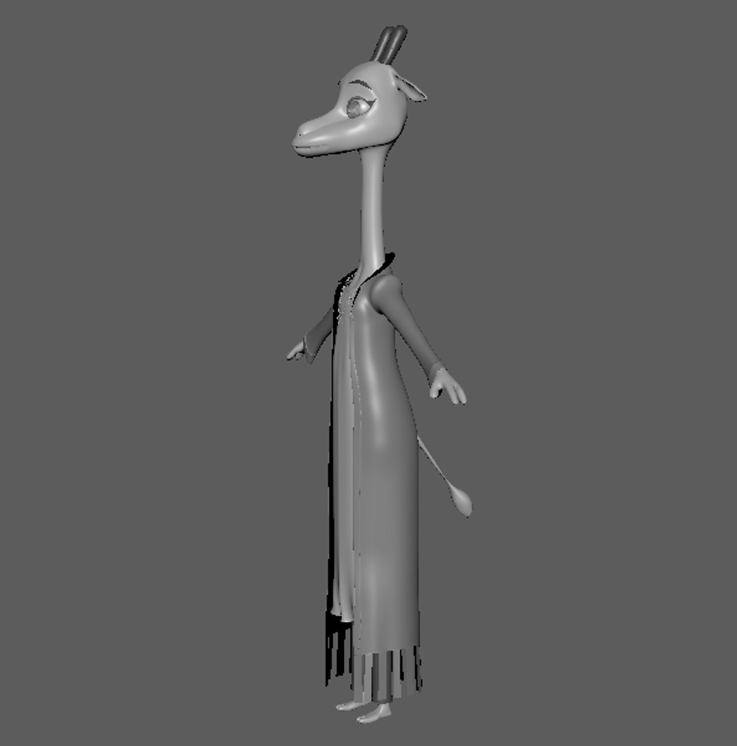 3D Cartoon Giraffe - Base Mesh - TurboSquid 2182623