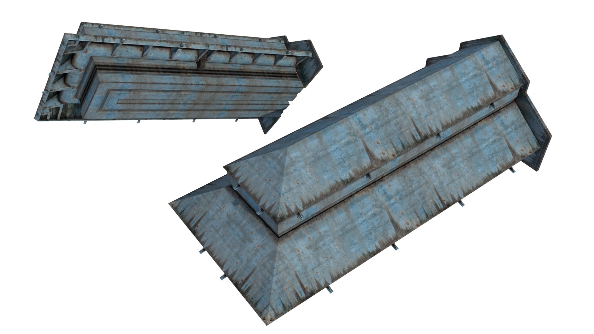 Metal roof 01 14 3D model - TurboSquid 1730125