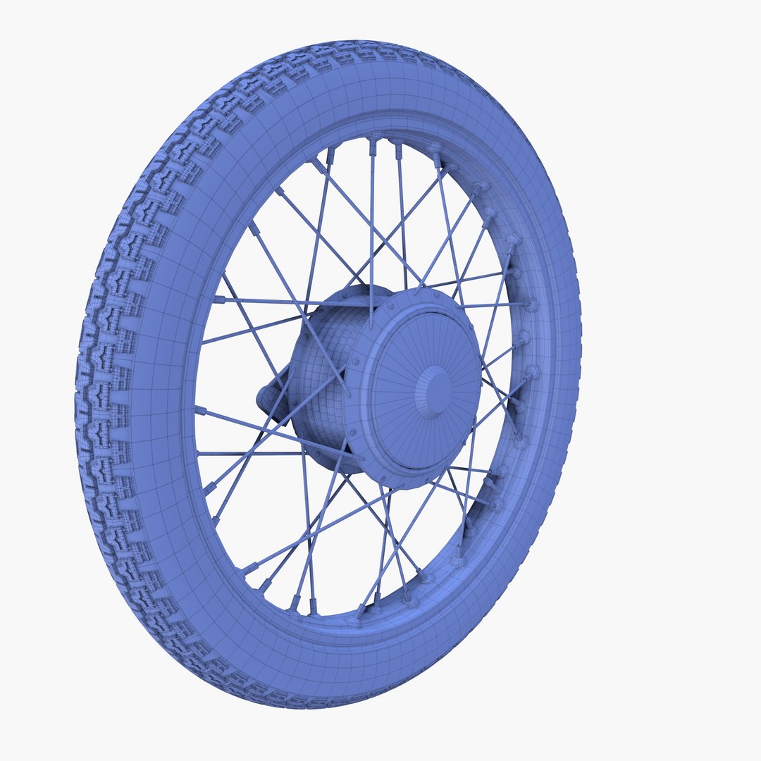 3D Moped Wheel Model - TurboSquid 1839923