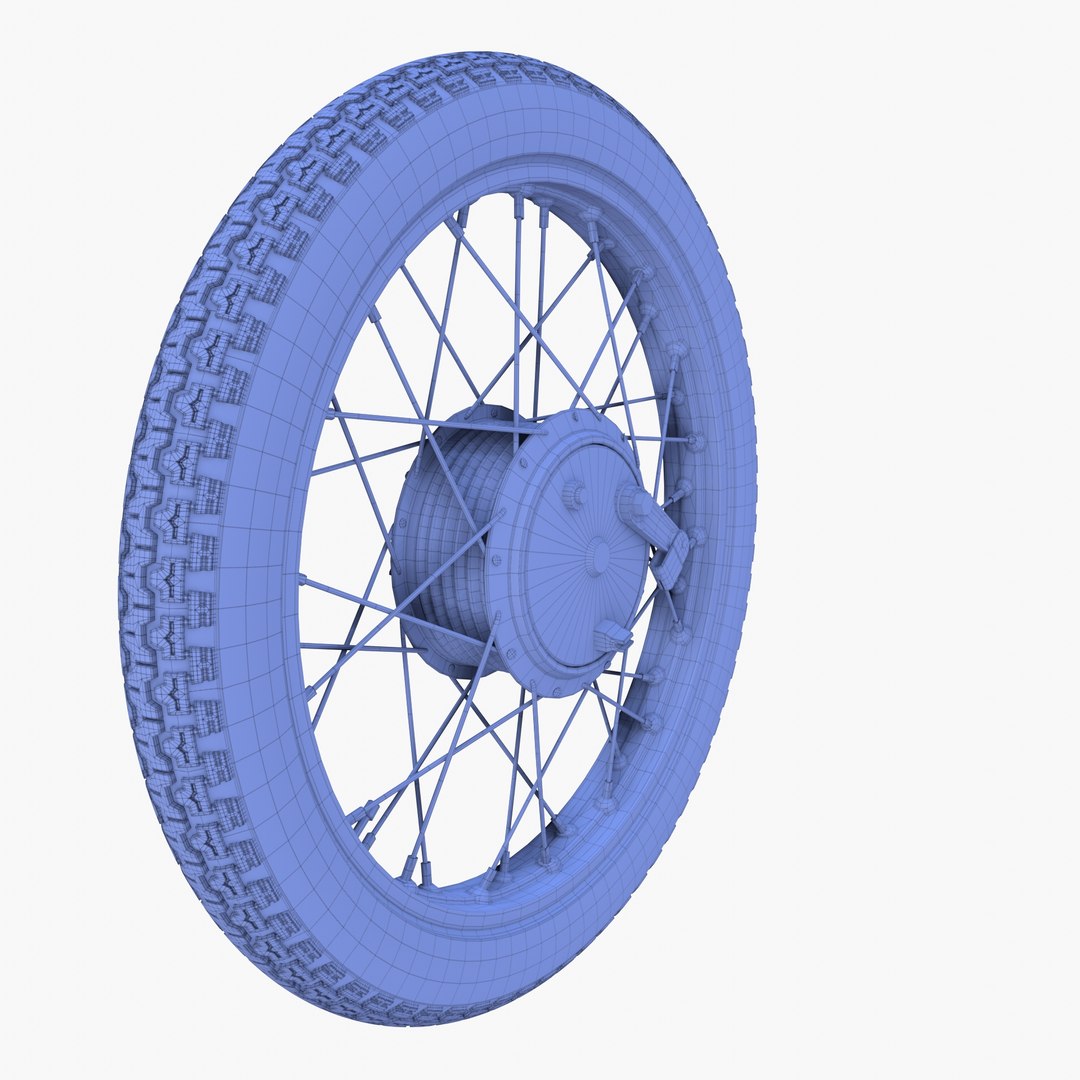 3D Moped Wheel Model - TurboSquid 1839923