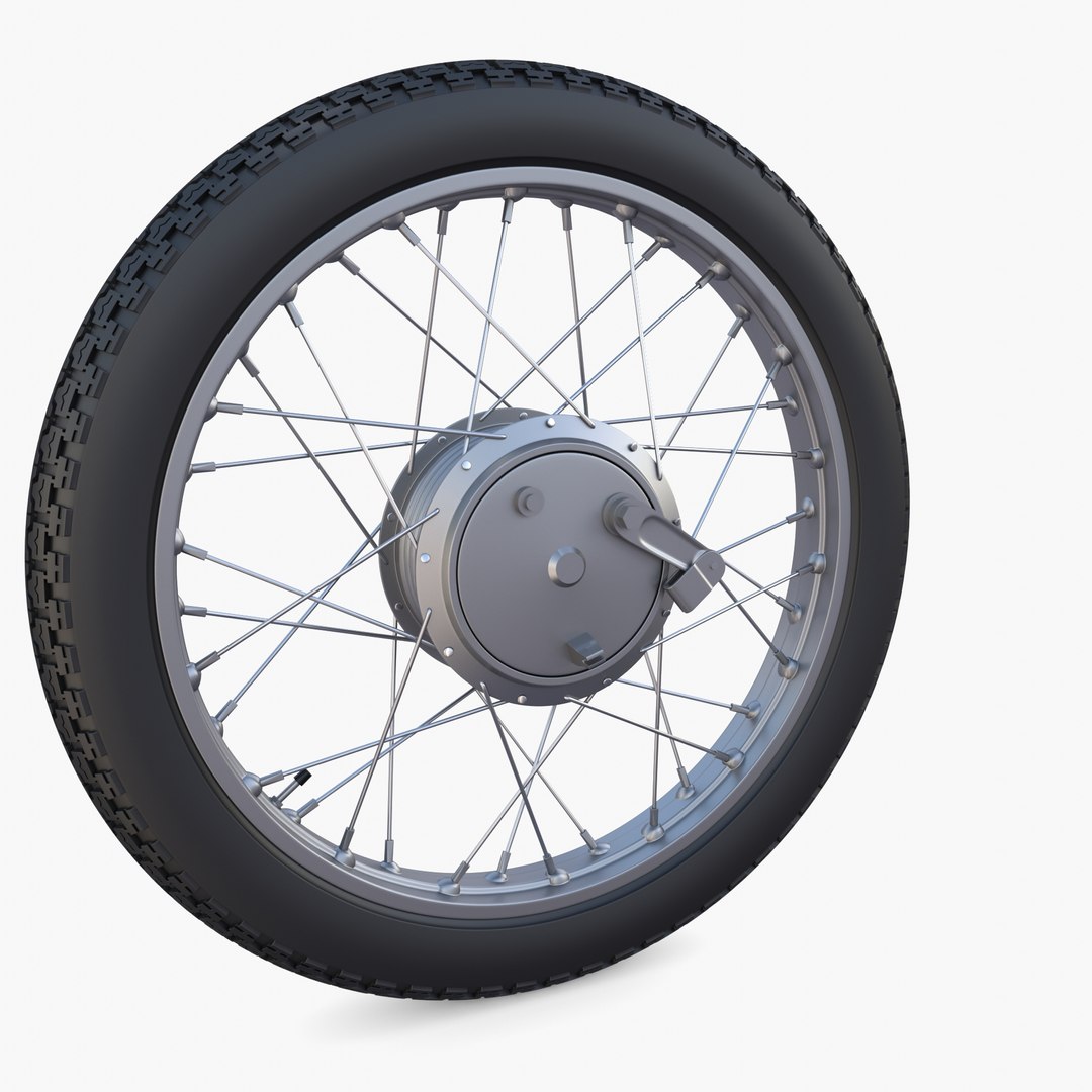 3D Moped Wheel Model - TurboSquid 1839923