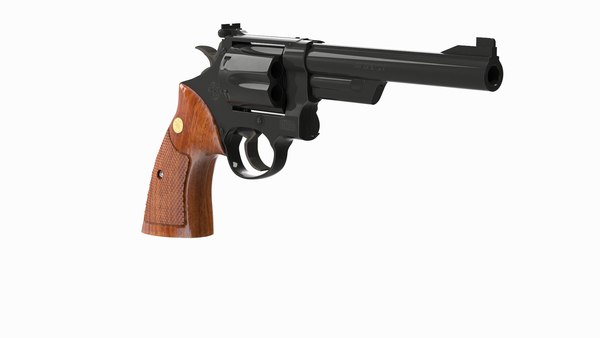modelo 3d Pistola revólver negra - TurboSquid 2208696