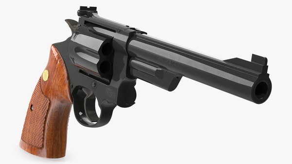 modelo 3d Pistola revólver negra - TurboSquid 2208696
