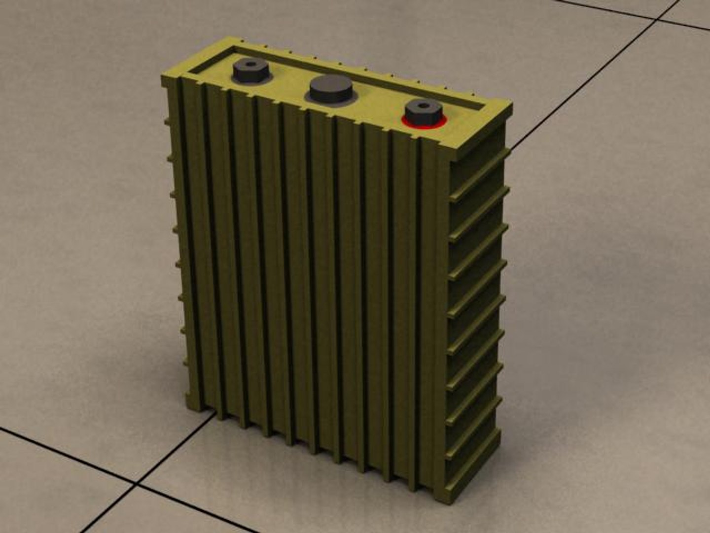 Free 3ds Model Li-polymer Battery Cell