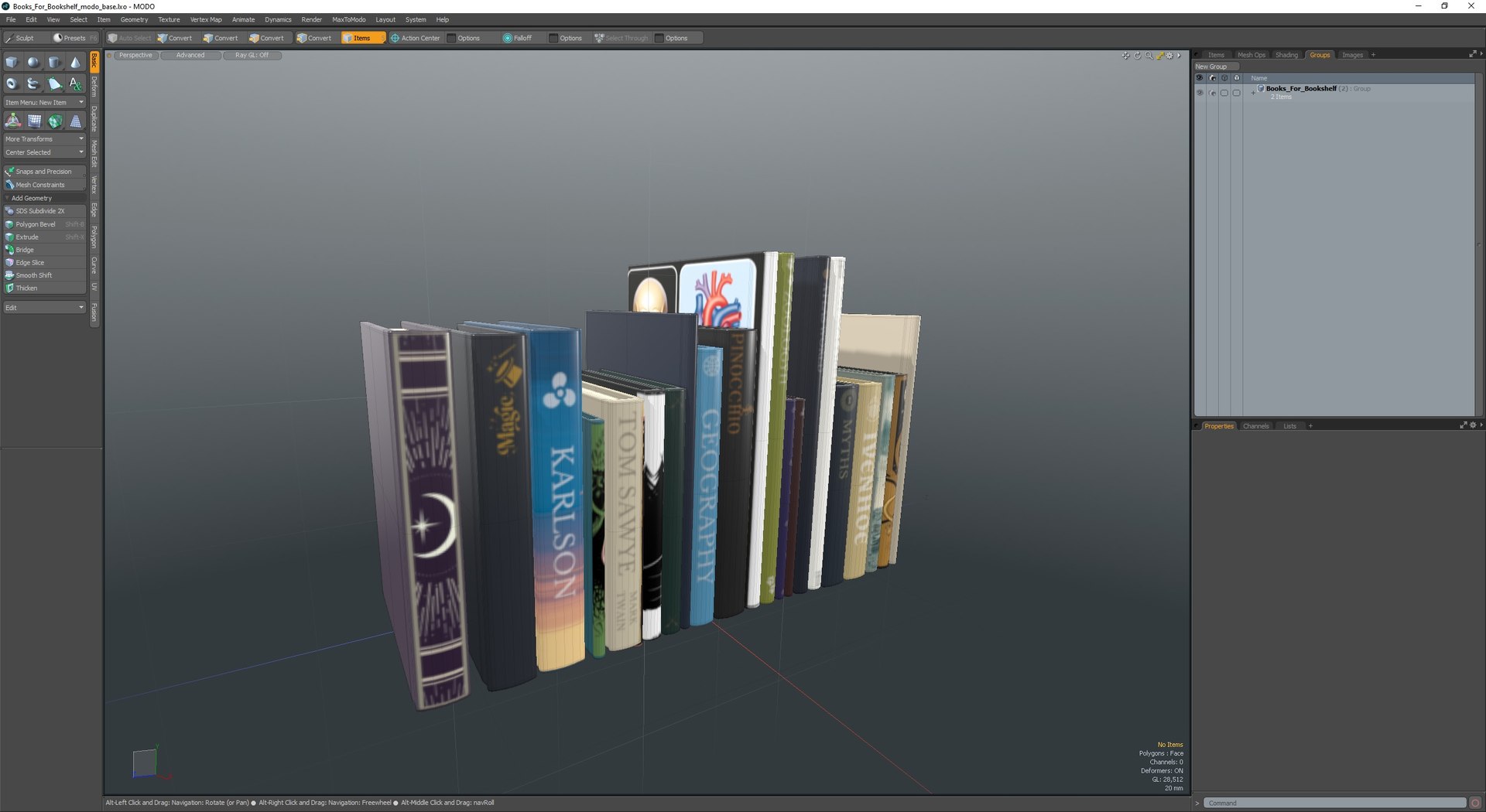 3D Model Books For Bookshelf - TurboSquid 2320974