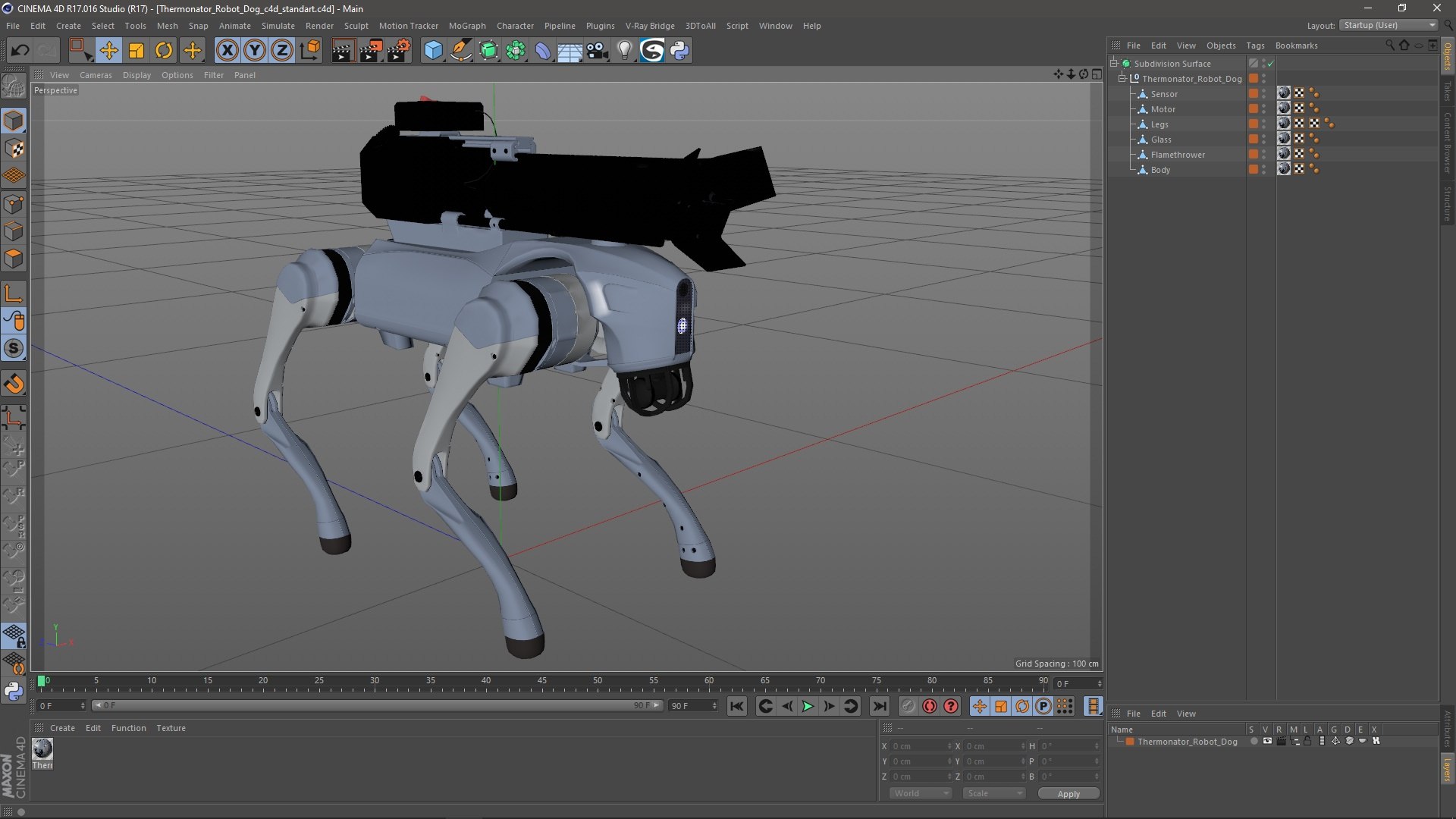 3D Thermonator Robot Dog Model - TurboSquid 2252641