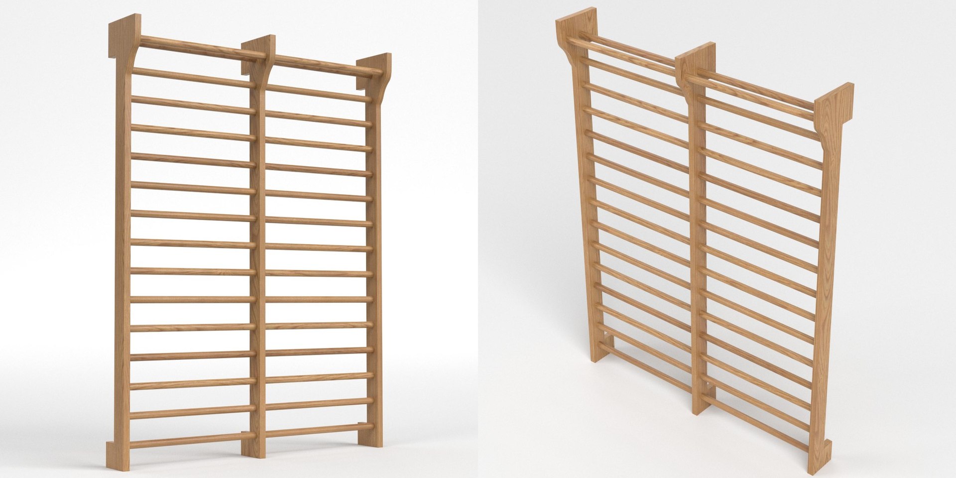 3D Double Swedish Ladder 2 Model - TurboSquid 1967366