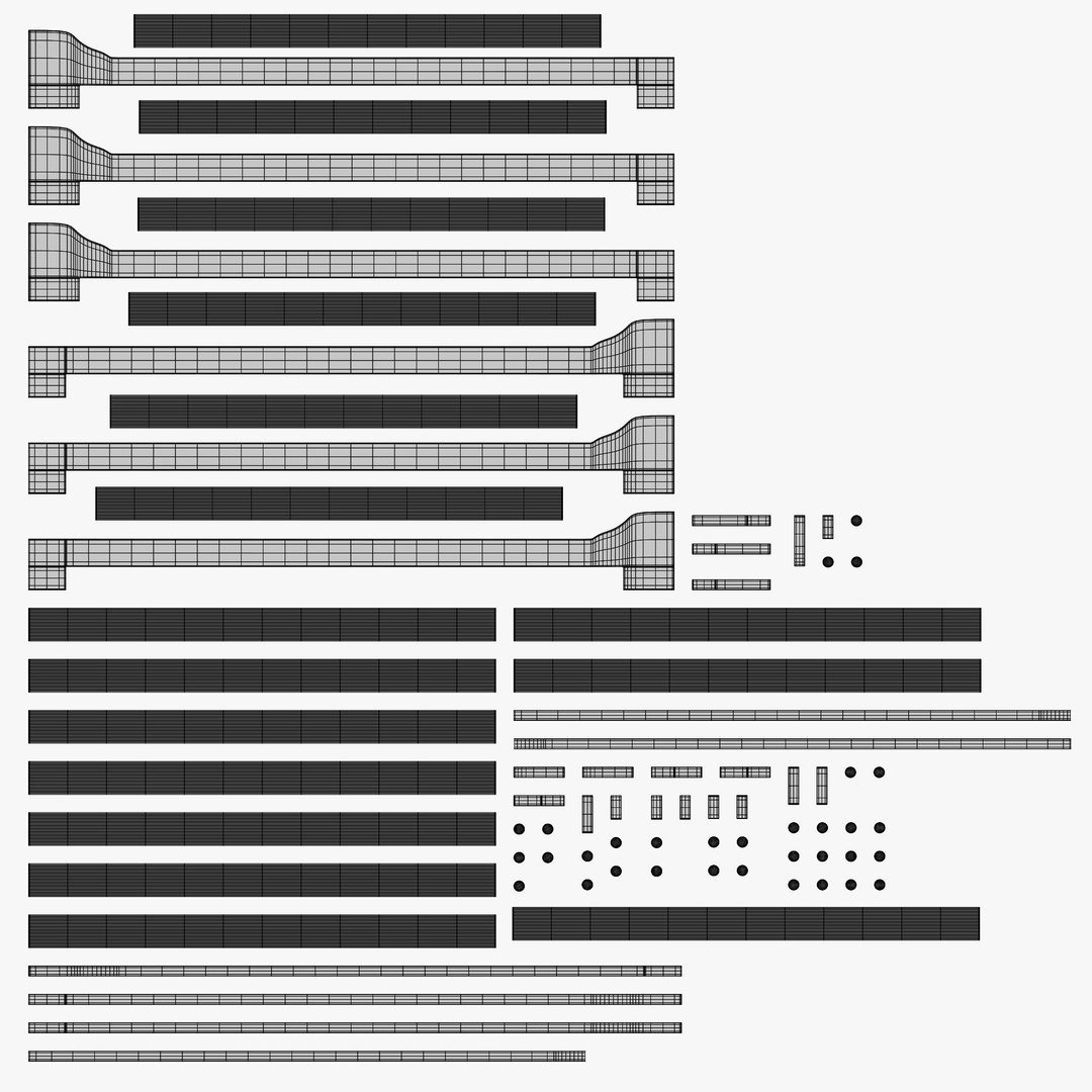 3D Double Swedish Ladder 2 Model - TurboSquid 1967366