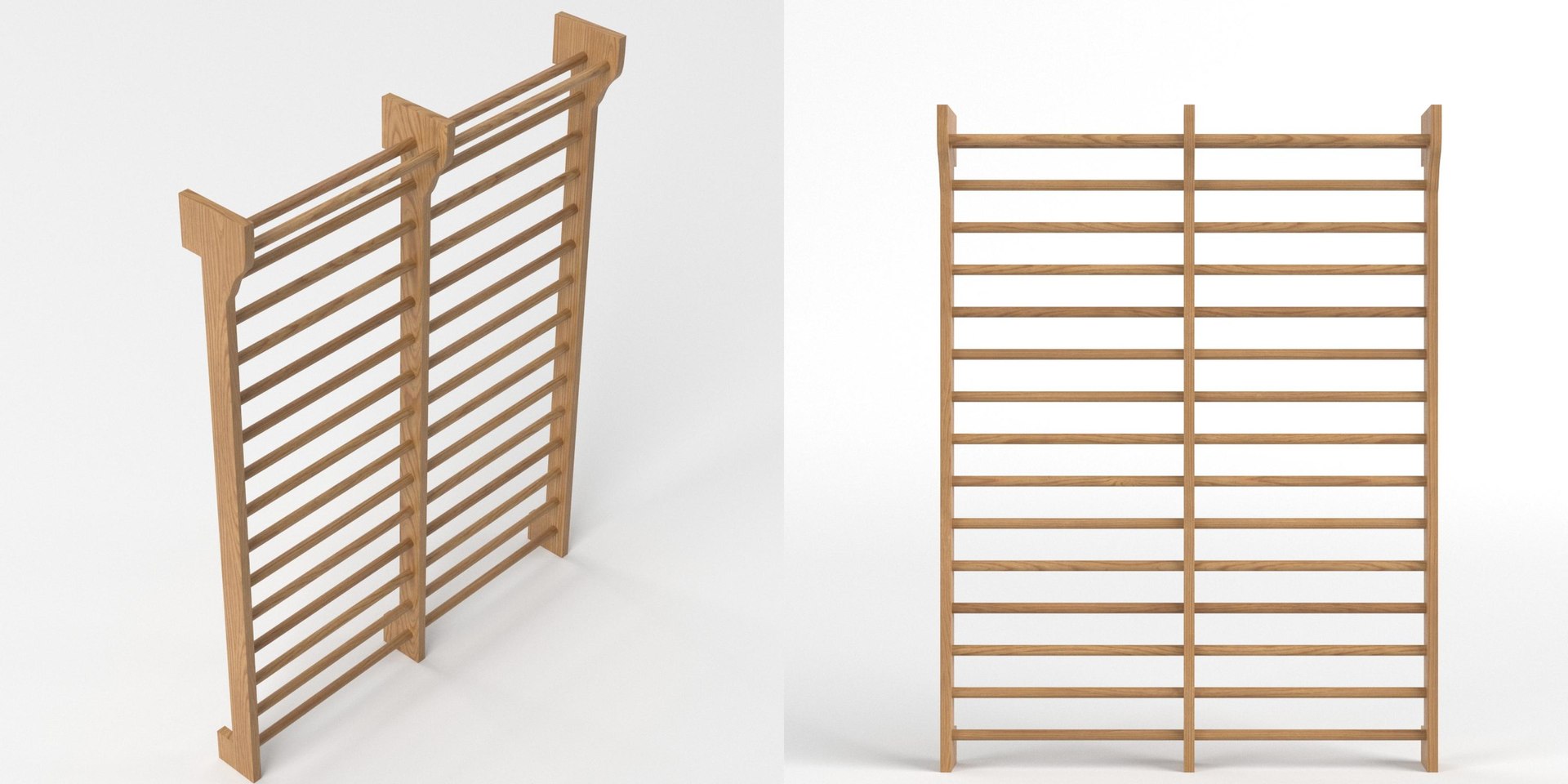 3D Double Swedish Ladder 2 Model - TurboSquid 1967366