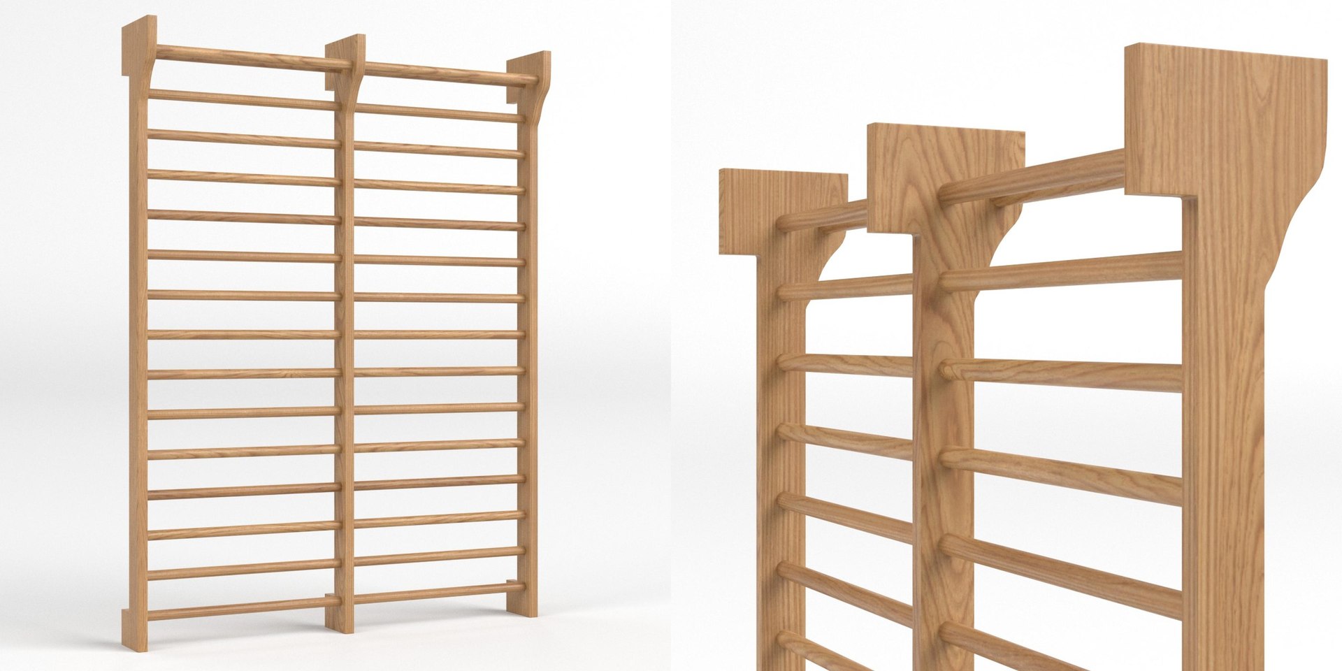 3D Double Swedish Ladder 2 Model - TurboSquid 1967366