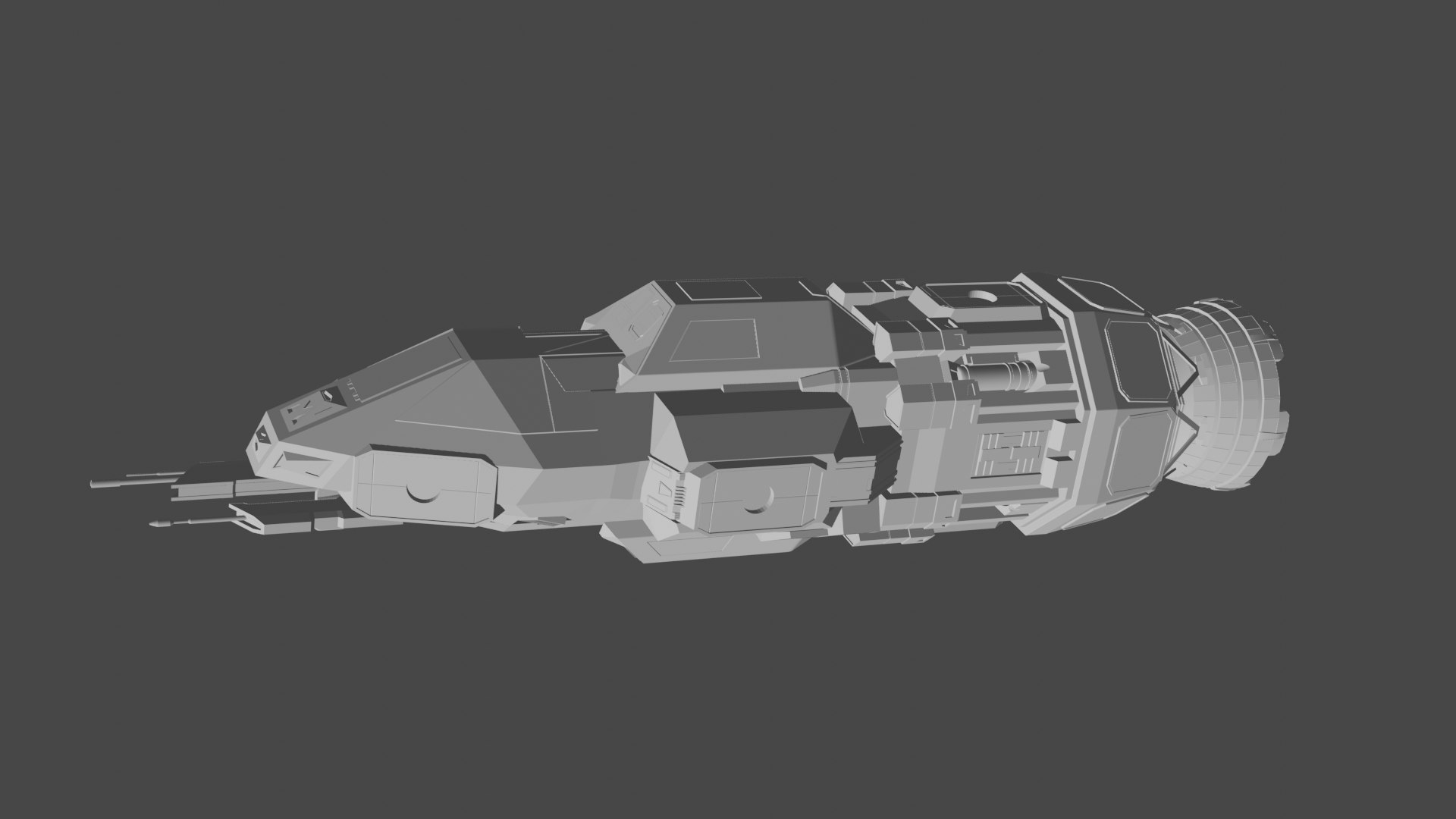 The Expance Rocinante 3D Print Model Modelo 3D - TurboSquid 1994986