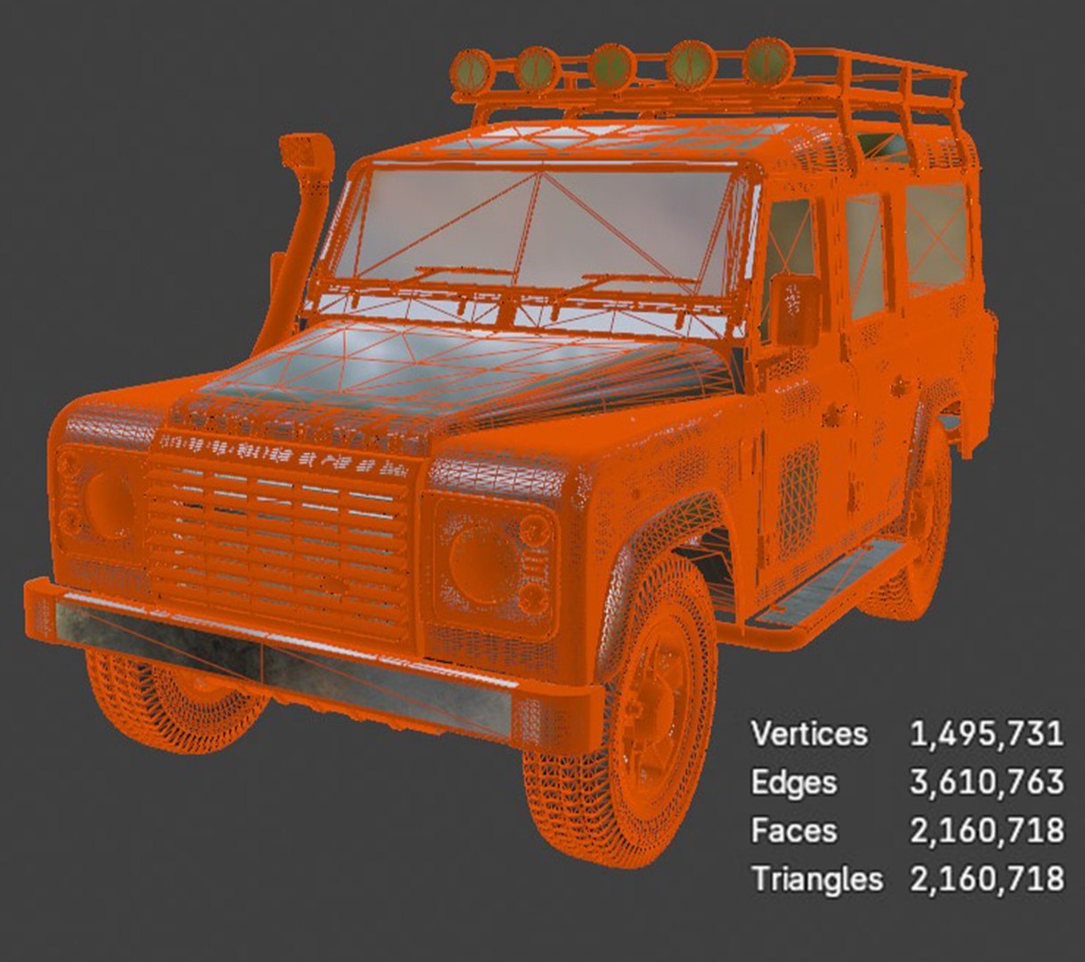 3D Land Rover Defender 110 - Hyper-Detailed Off-Road 3D Model Model ...