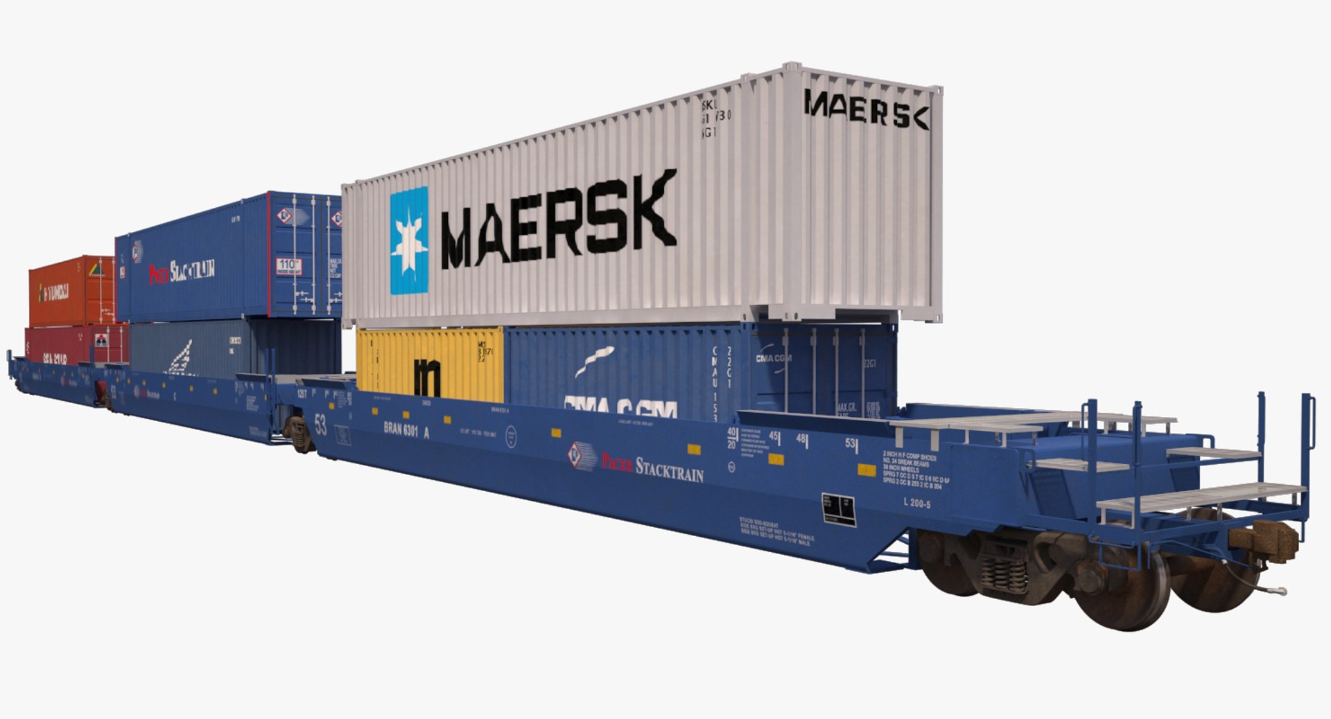 Double Stack S635 Car Model - TurboSquid 1163728