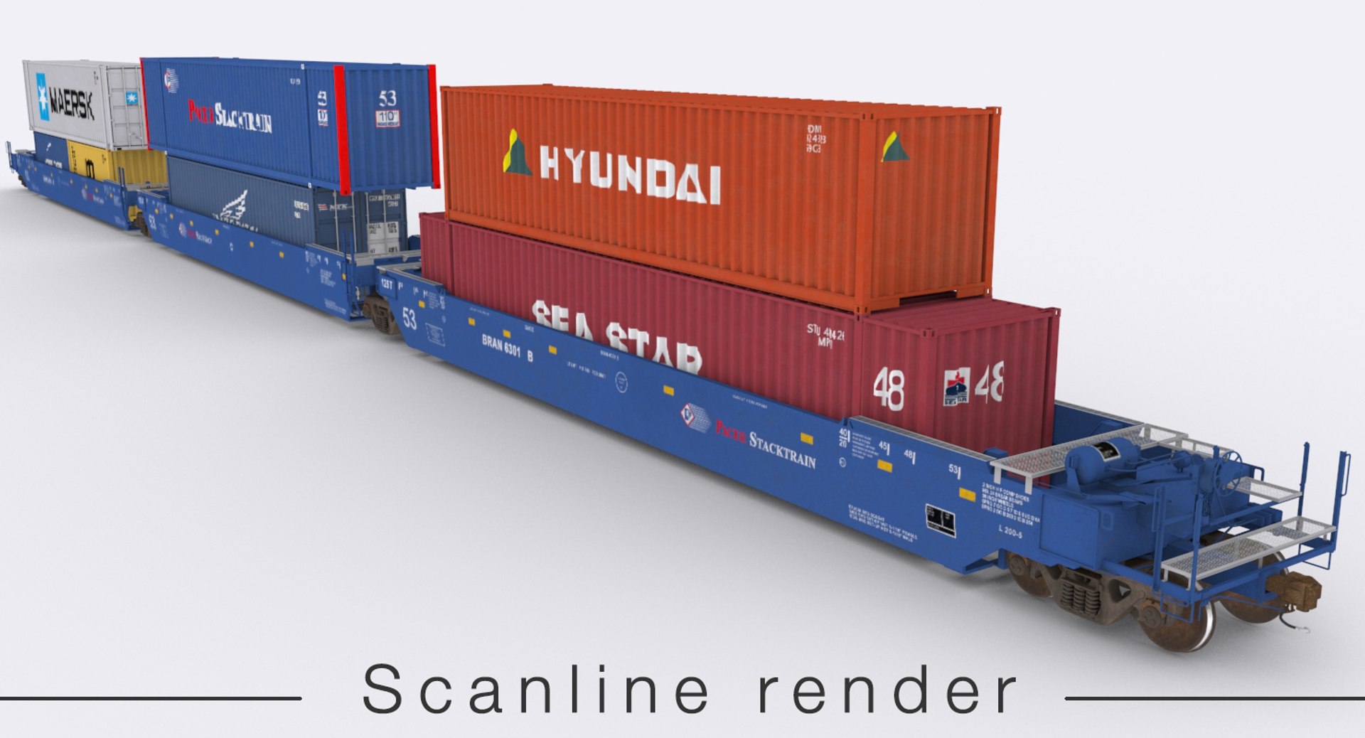 Double Stack S635 Car Model - TurboSquid 1163728