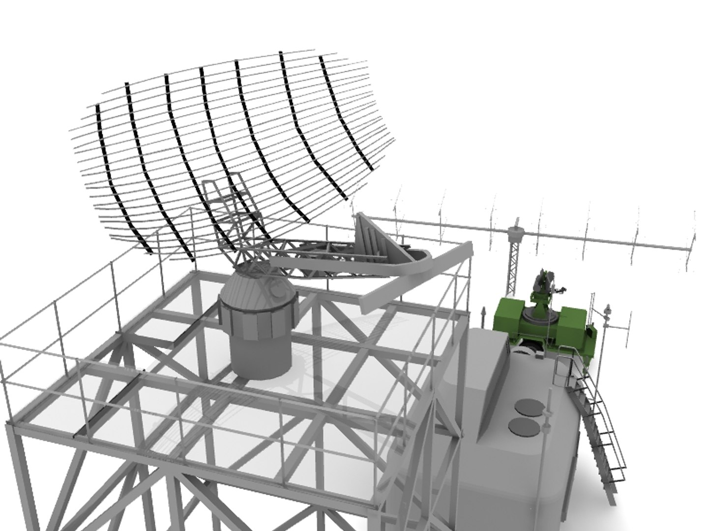Radar Military 3d Model