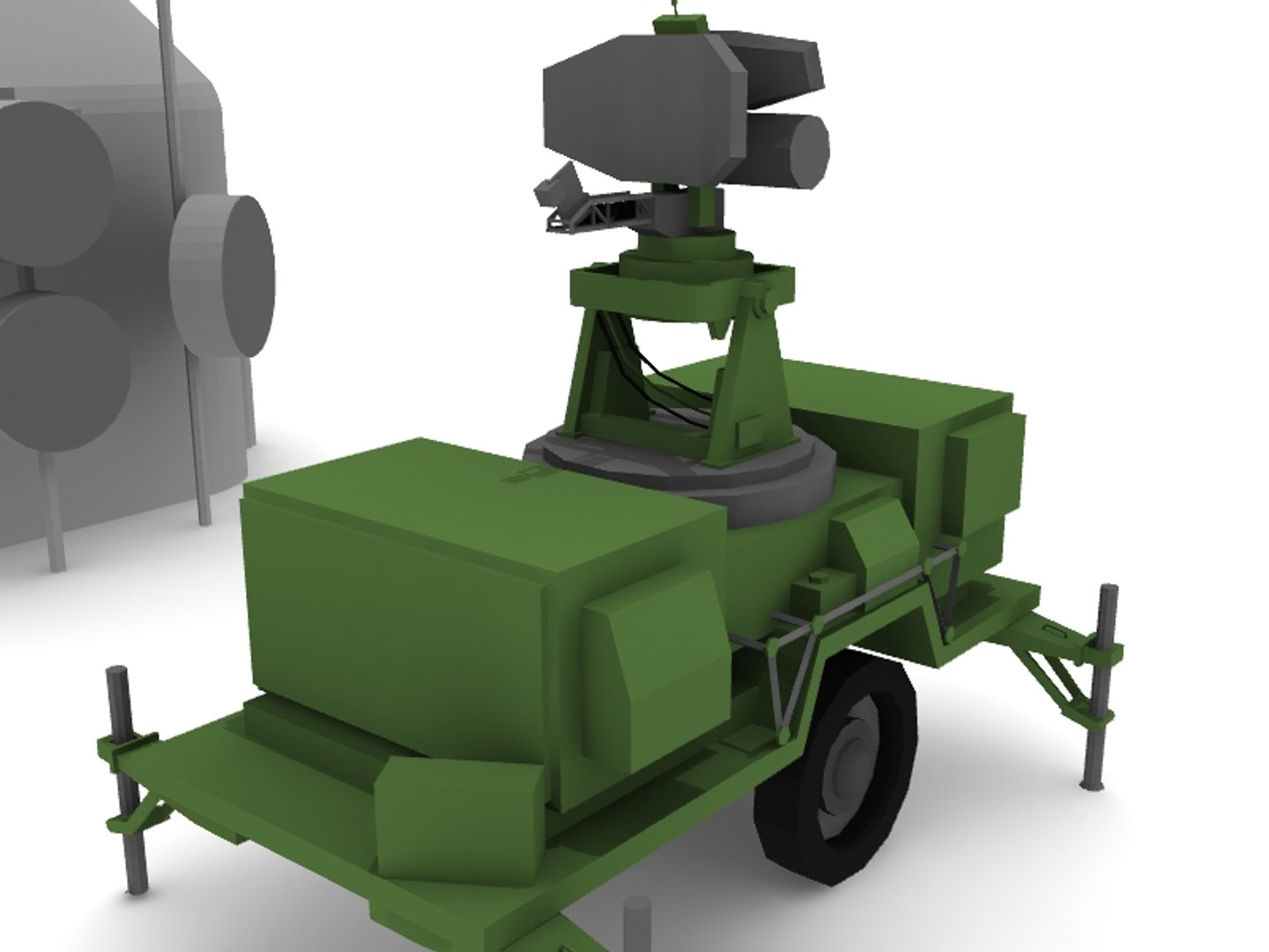 Radar Military 3d Model