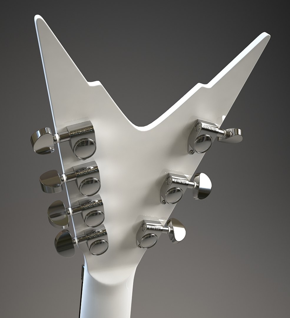 Electric Guitar Dean Razorback 3d Model