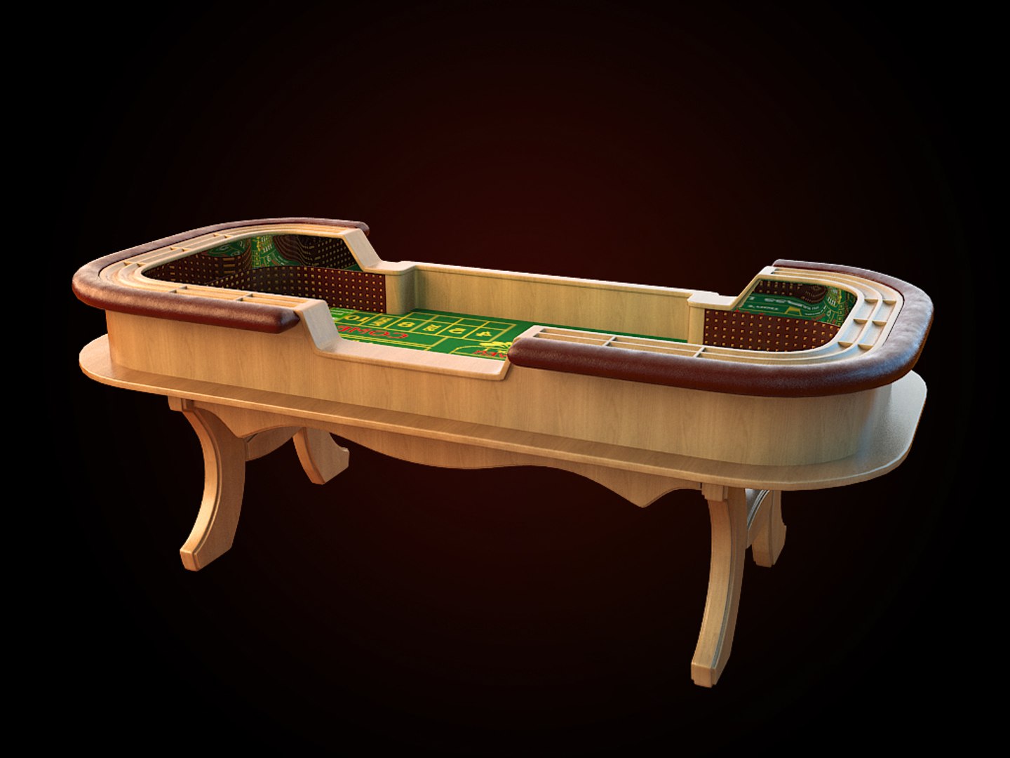 3d Obj Craps Table