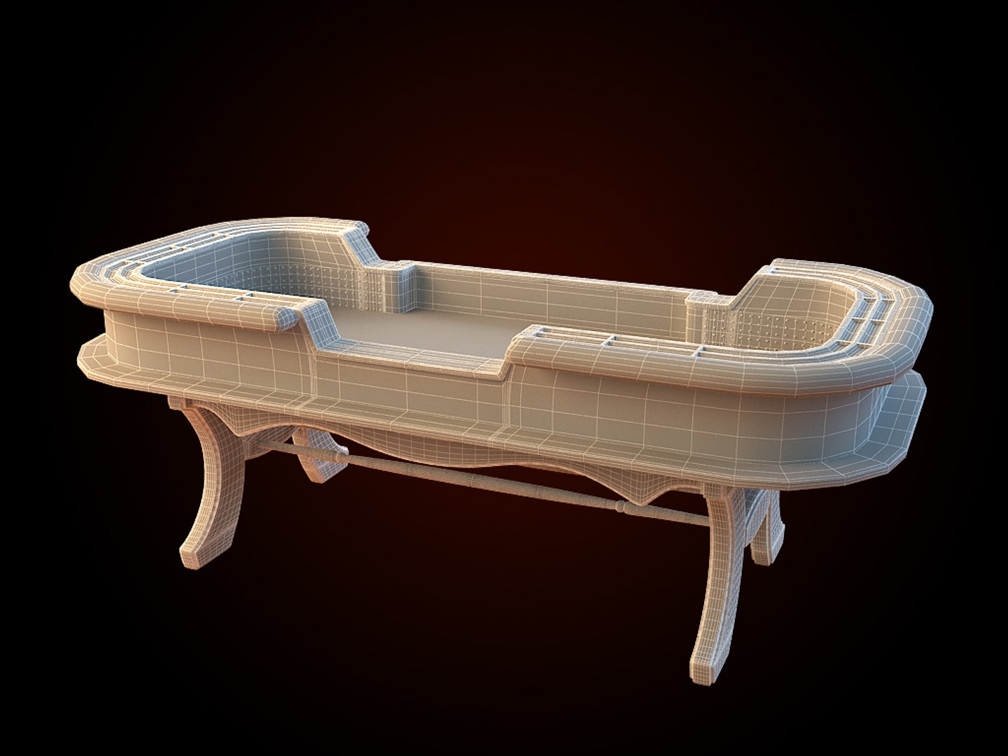 3d Obj Craps Table