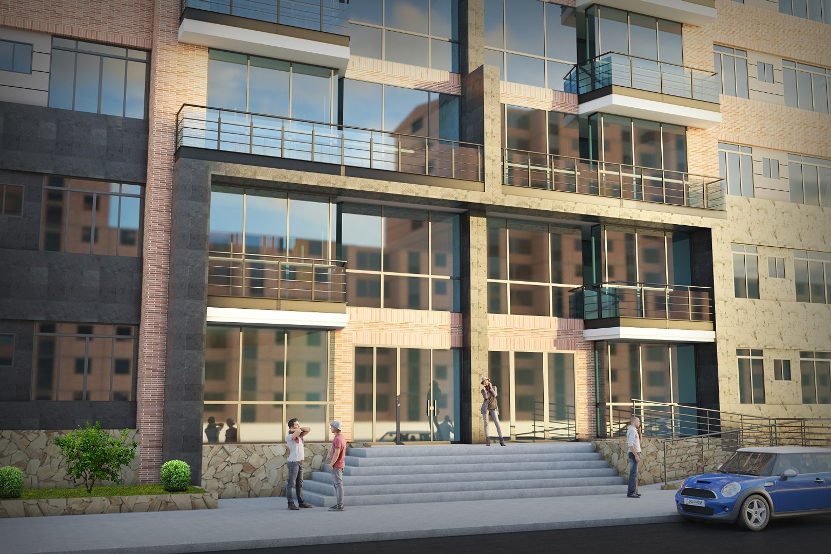 3d Model Scene Alc Residential Building