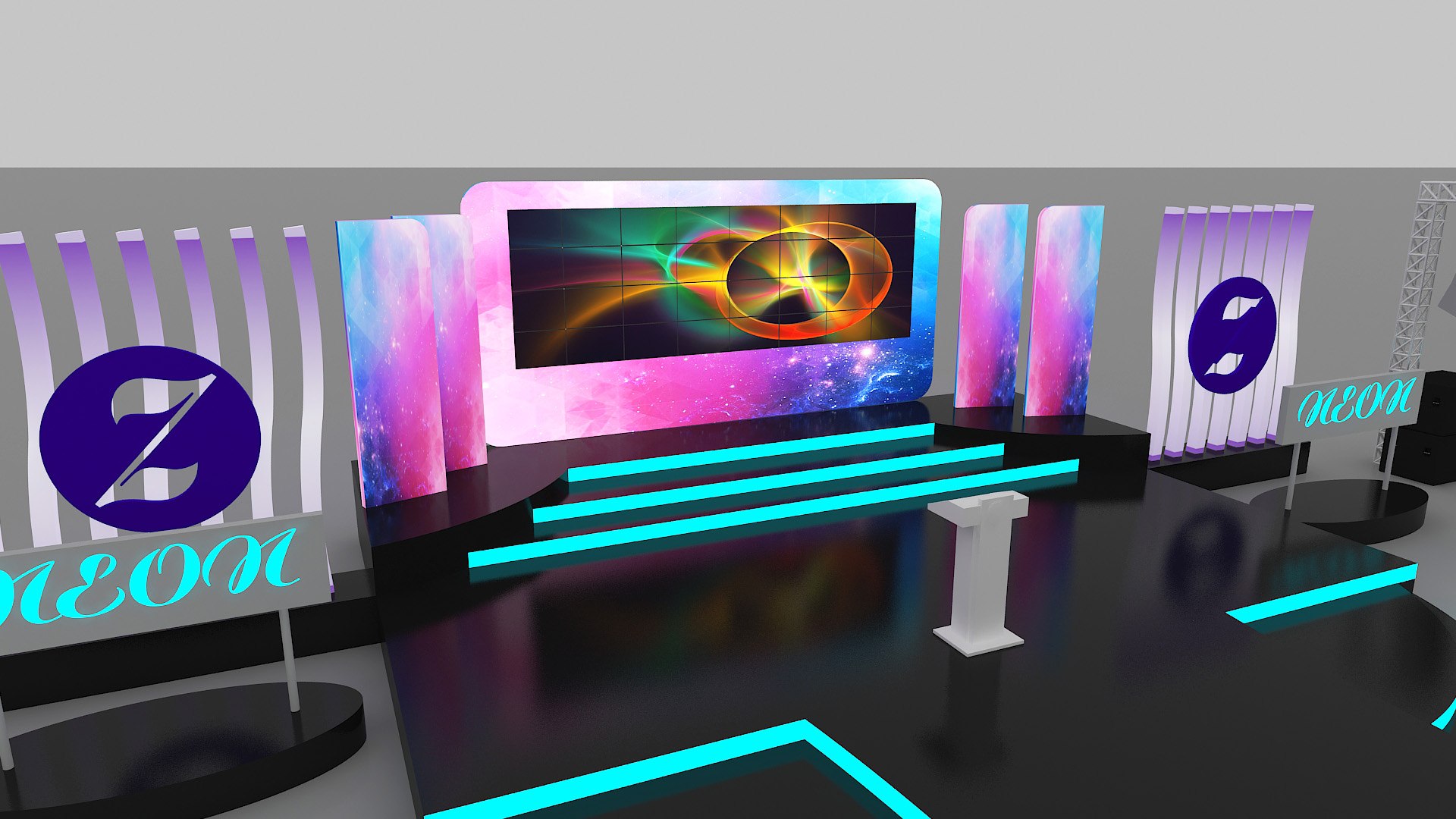 Stage design model - TurboSquid 1300891