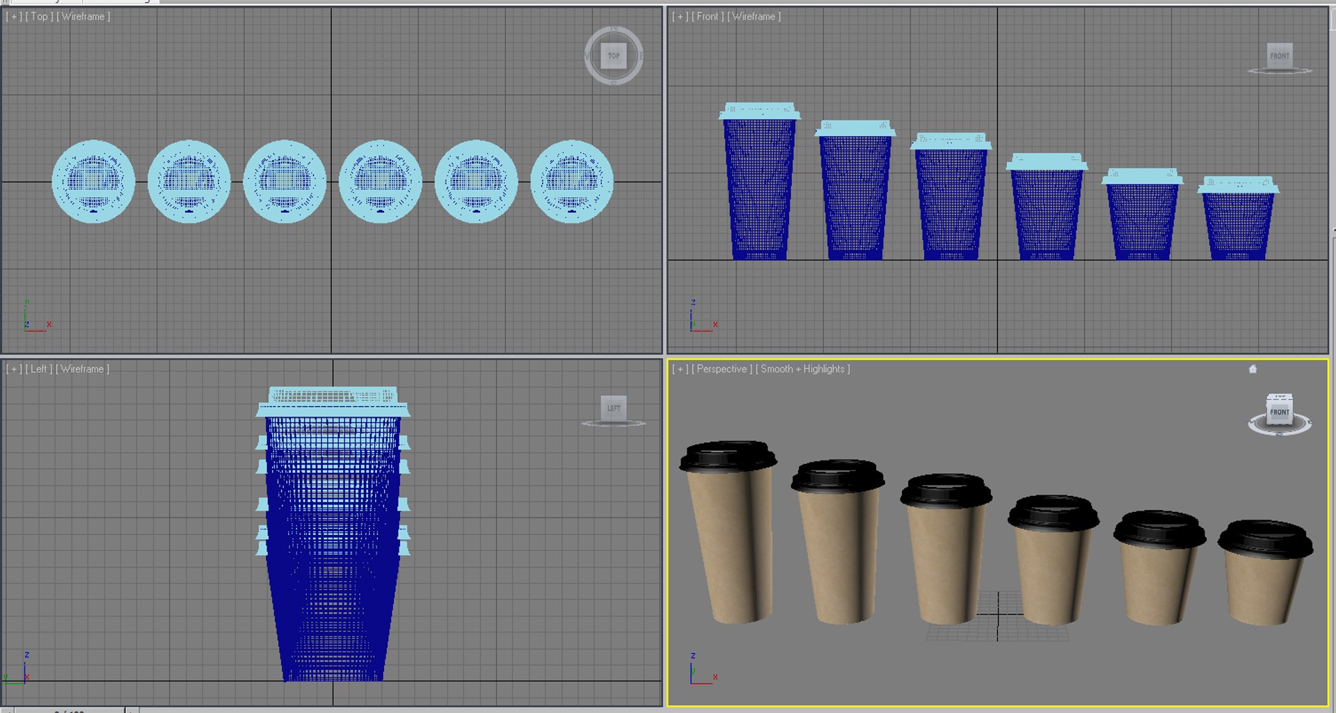 3D Coffee Cups Set 02 - TurboSquid 1862377