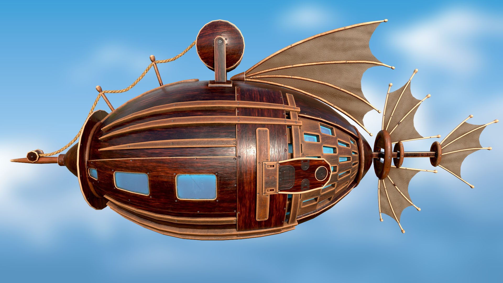 3D Airship PBR Low-poly Game Ready 3D Model Model - TurboSquid 2018408