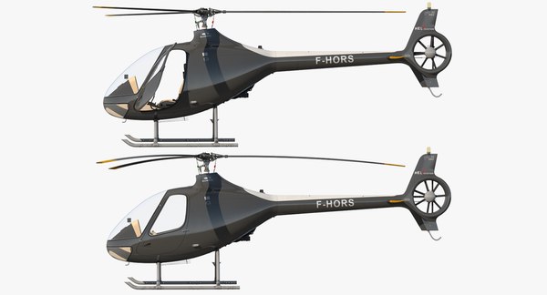 helicopter guimbal cabri g2 3d model