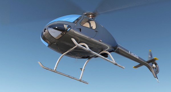 helicopter guimbal cabri g2 3d model