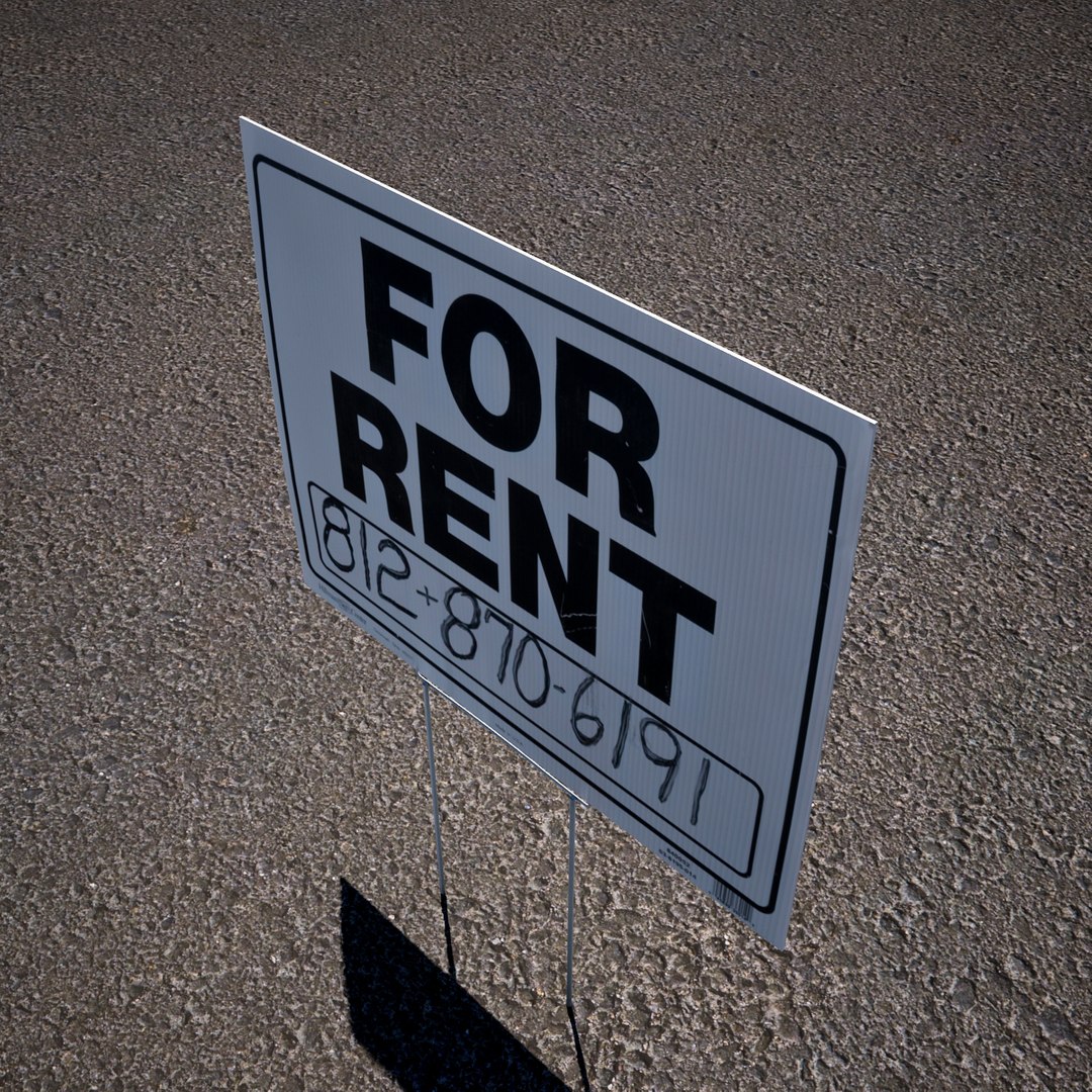 Max Rent Sign