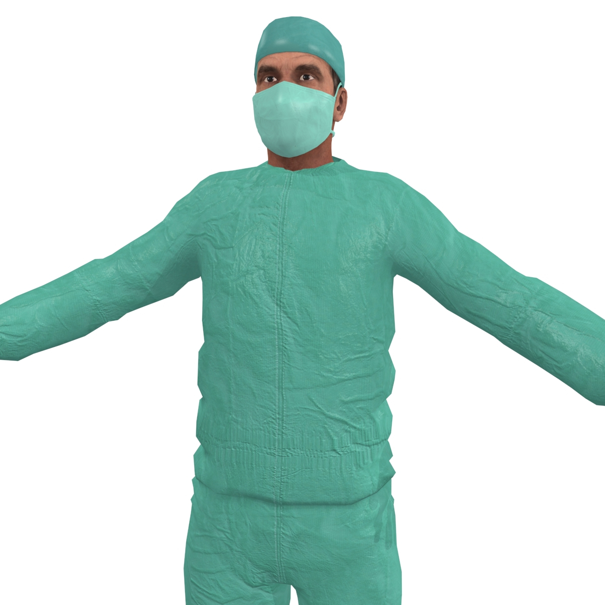 3d rigged surgeon model