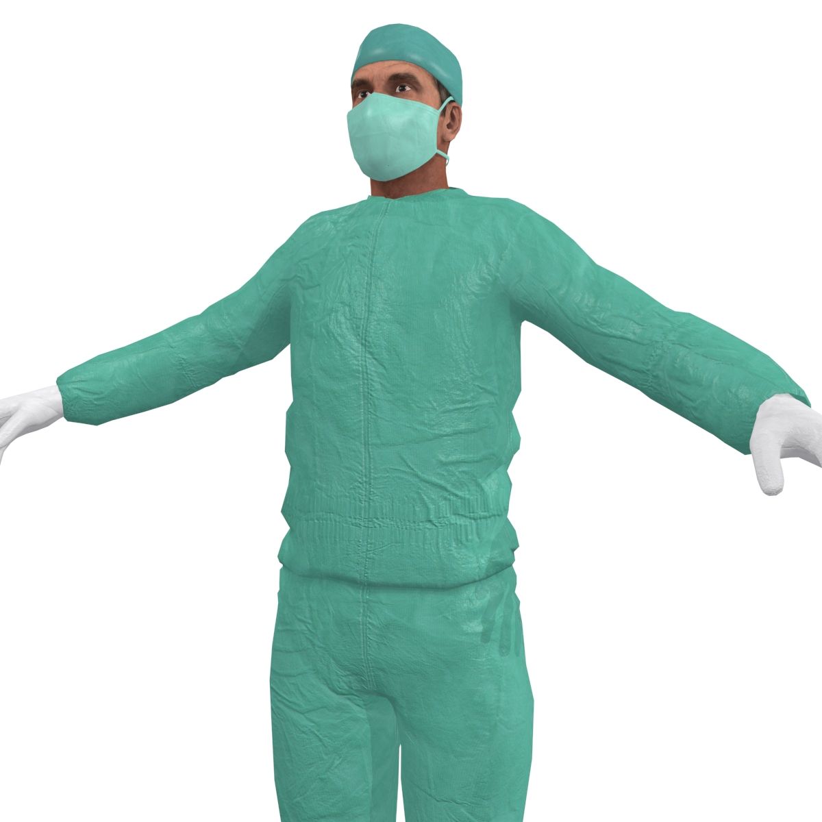 3d rigged surgeon model