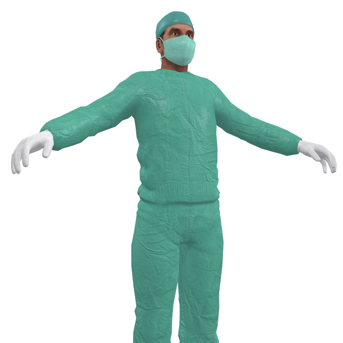 3d rigged surgeon model