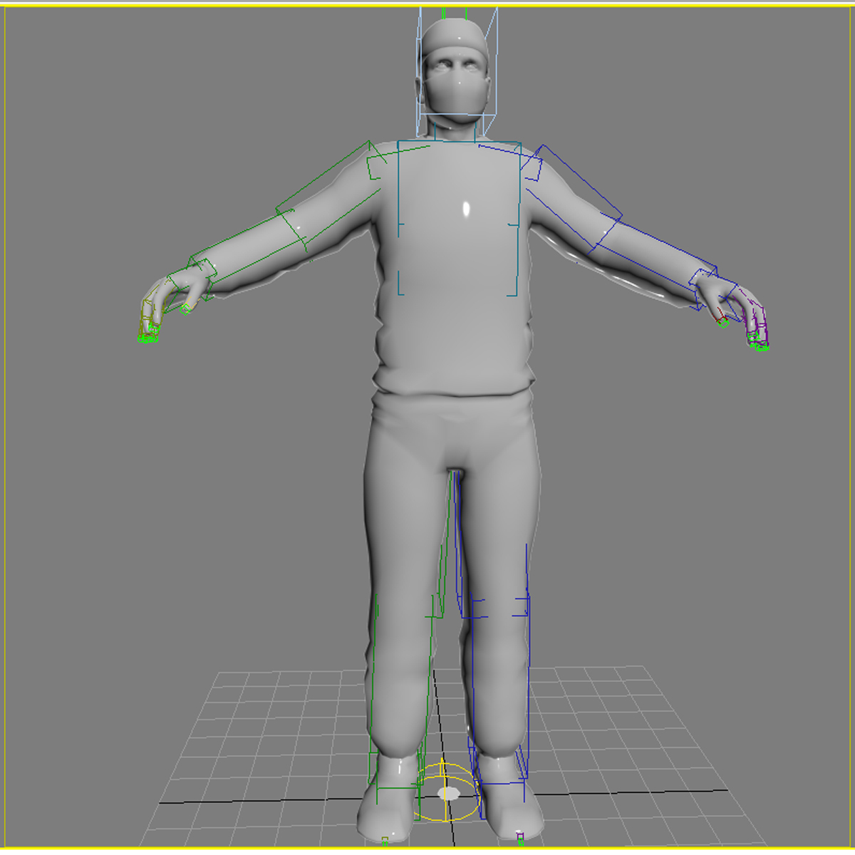 3d rigged surgeon model