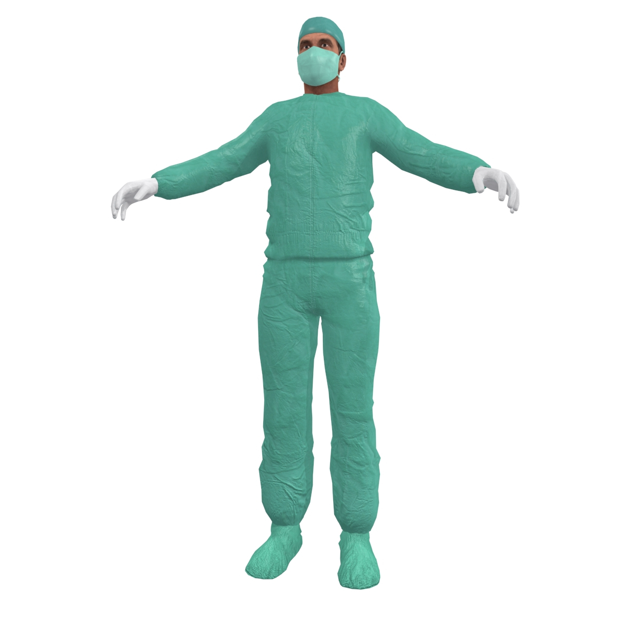3d rigged surgeon model