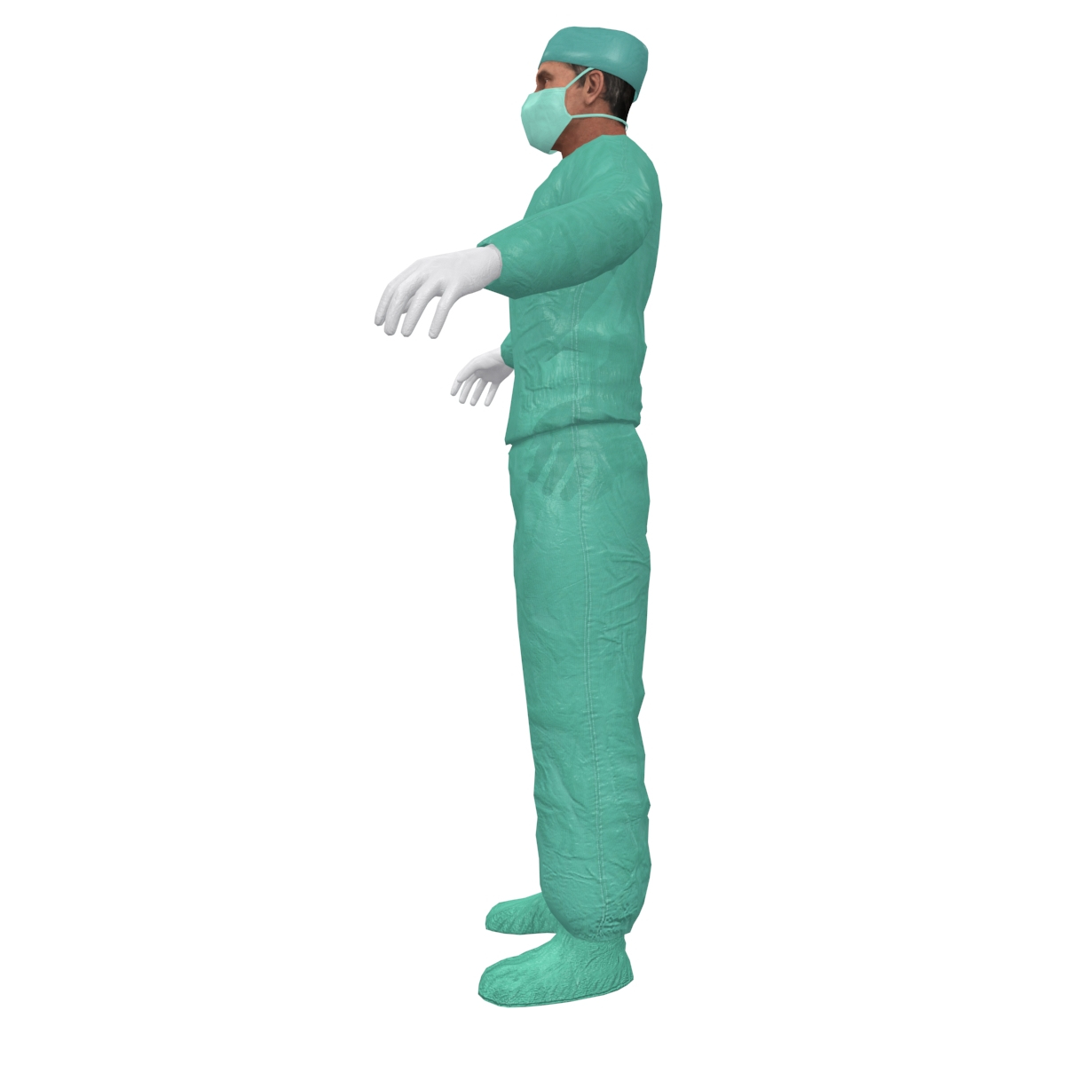 3d rigged surgeon model