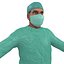 3d Rigged Surgeon Model