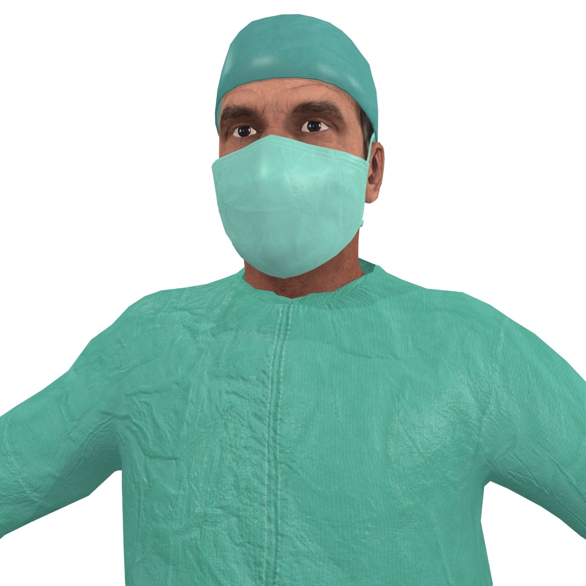 3d rigged surgeon model