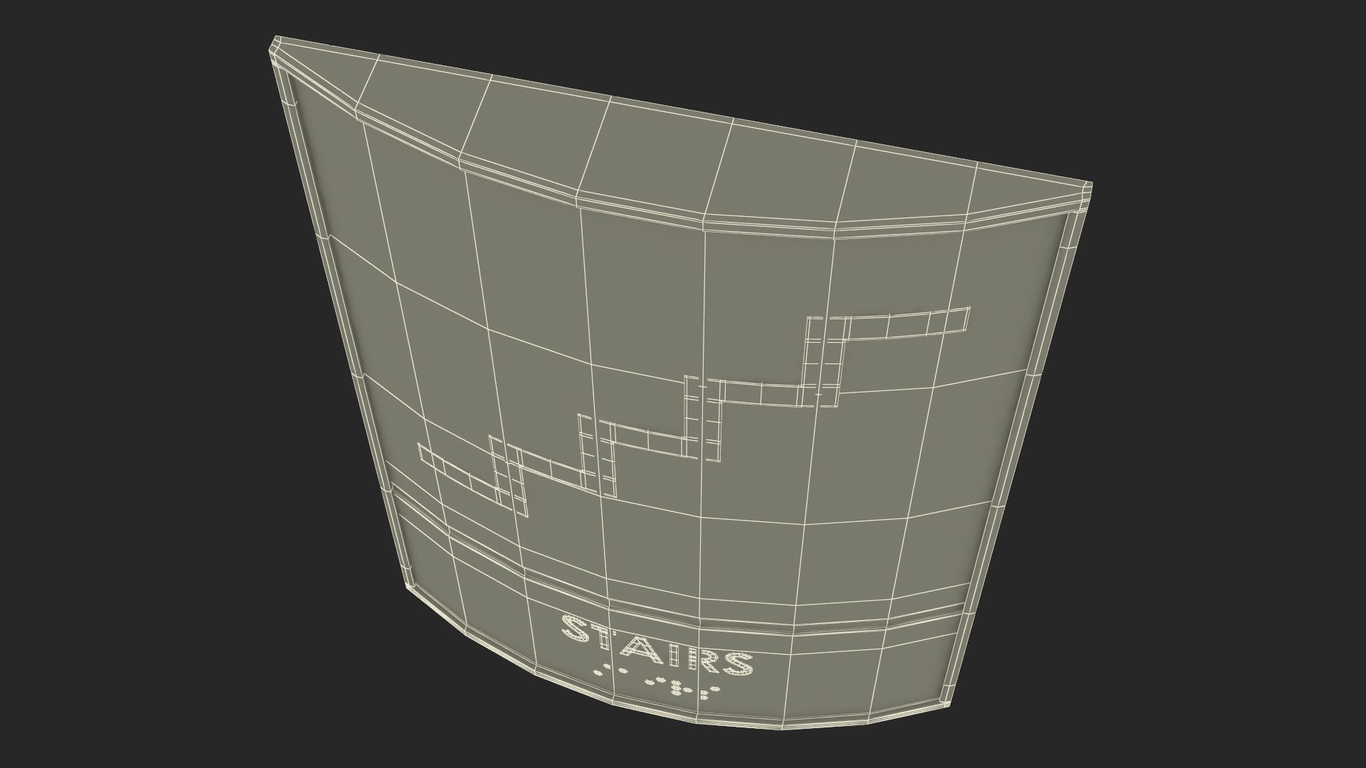 3D model Stairs Braille Sign - TurboSquid 2042702
