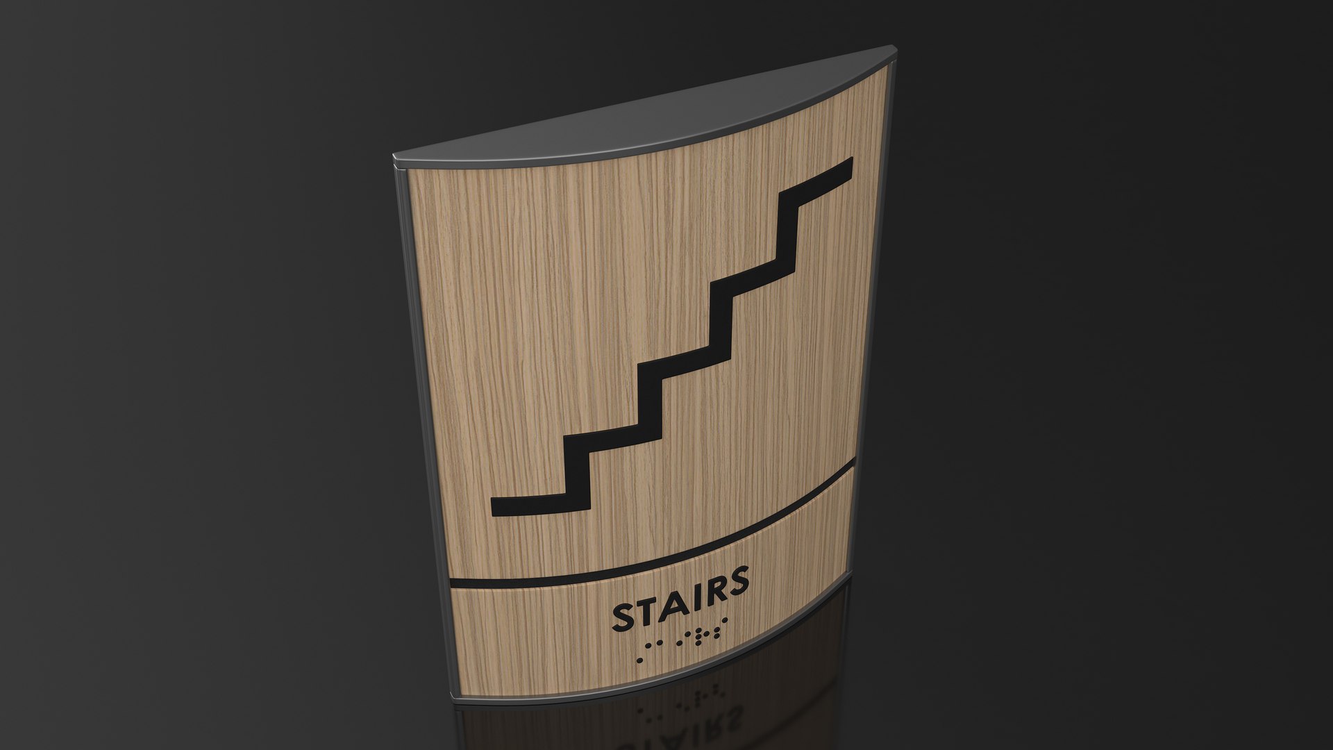 3D Model Stairs Braille Sign - TurboSquid 2042702