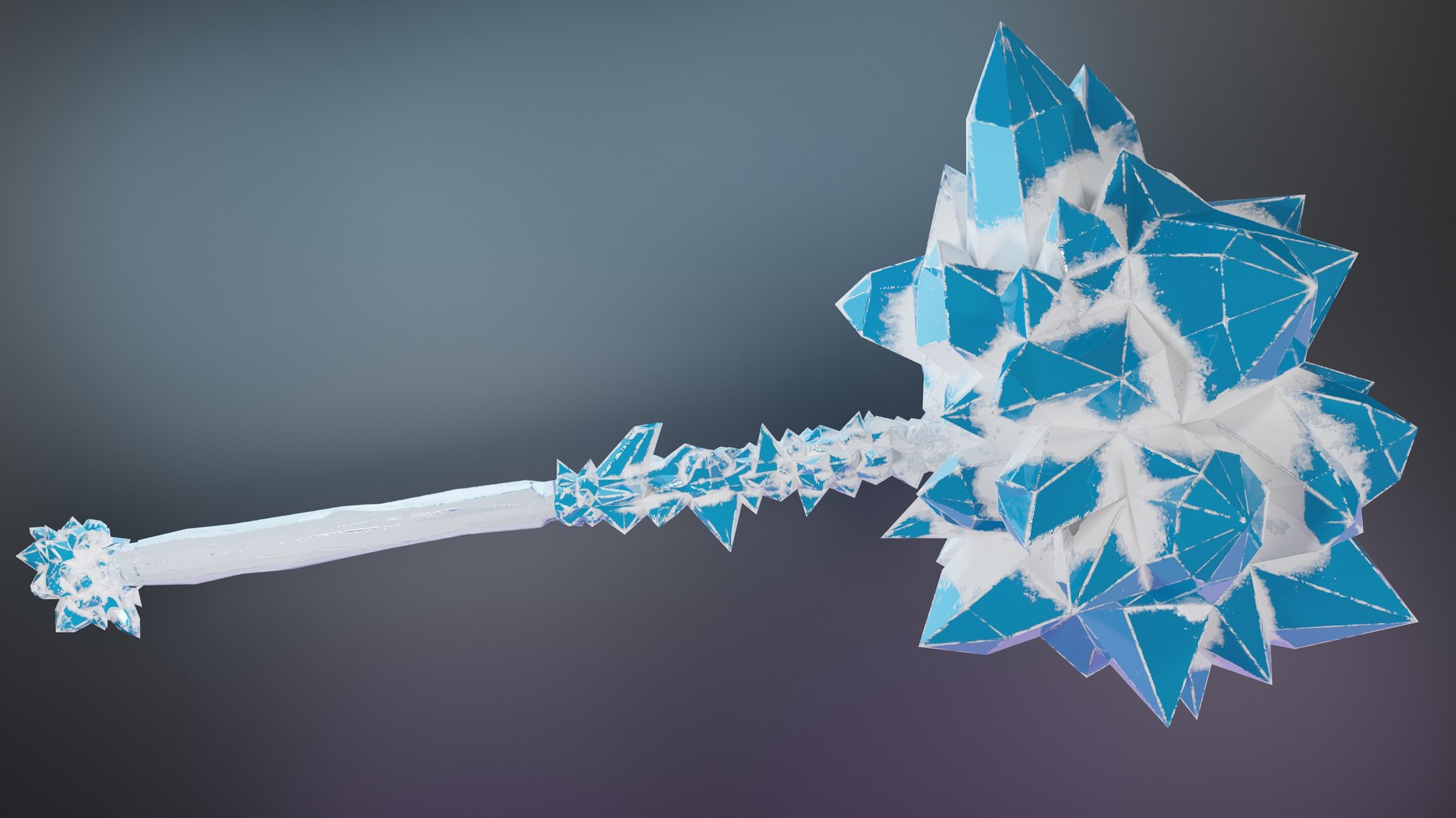Crystal Mace Stylized PBR 3D Model - TurboSquid 1878695