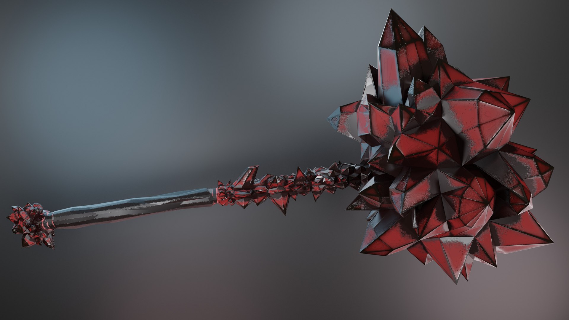 Crystal Mace Stylized PBR 3D Model - TurboSquid 1878695