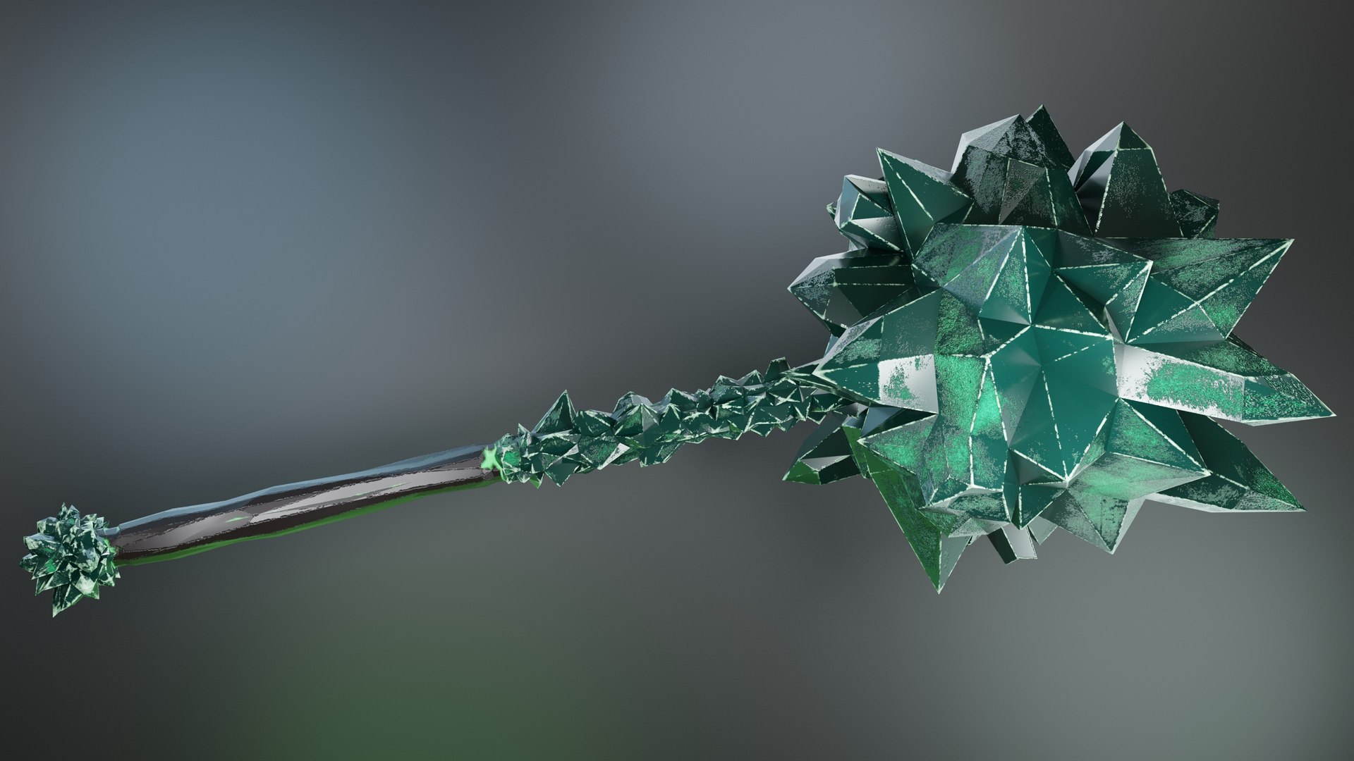 Crystal Mace Stylized PBR 3D Model - TurboSquid 1878695