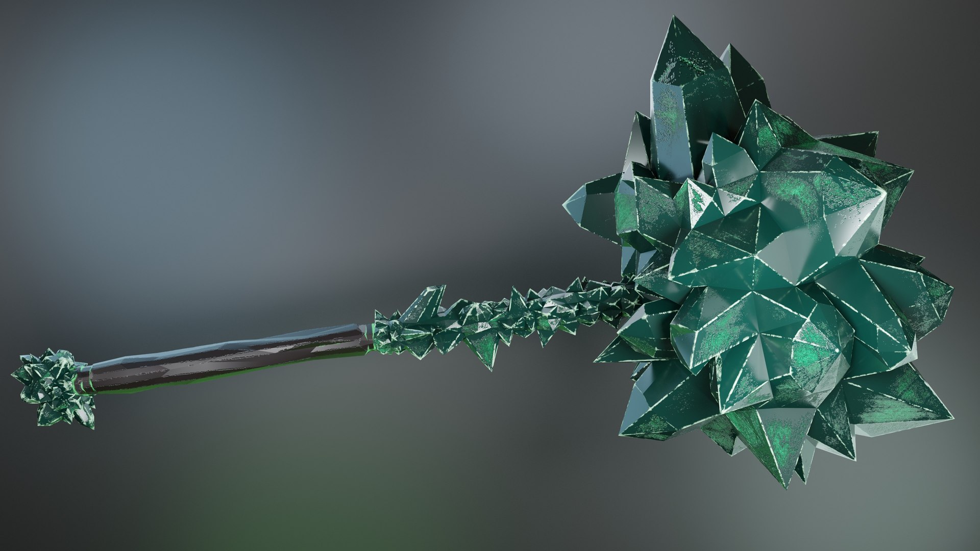 Crystal Mace Stylized PBR 3D Model - TurboSquid 1878695