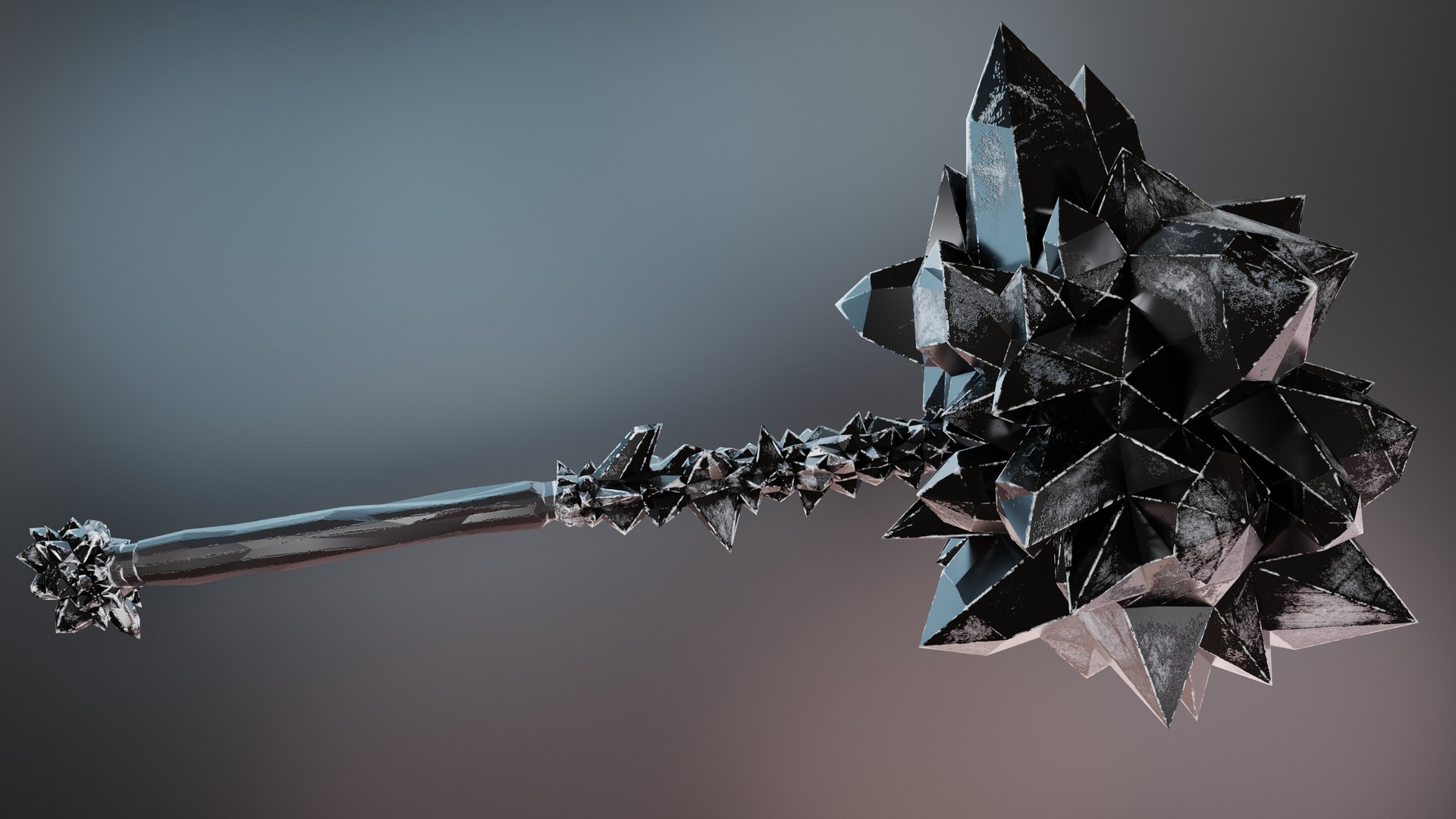 Crystal Mace Stylized PBR 3D Model - TurboSquid 1878695